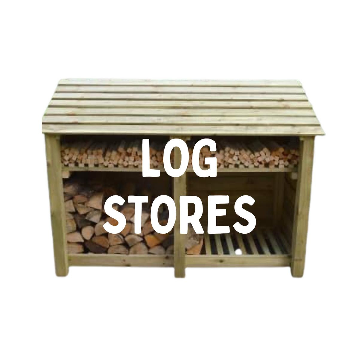 Wooden Garden Log Stores — Ashdowngardenbuildings