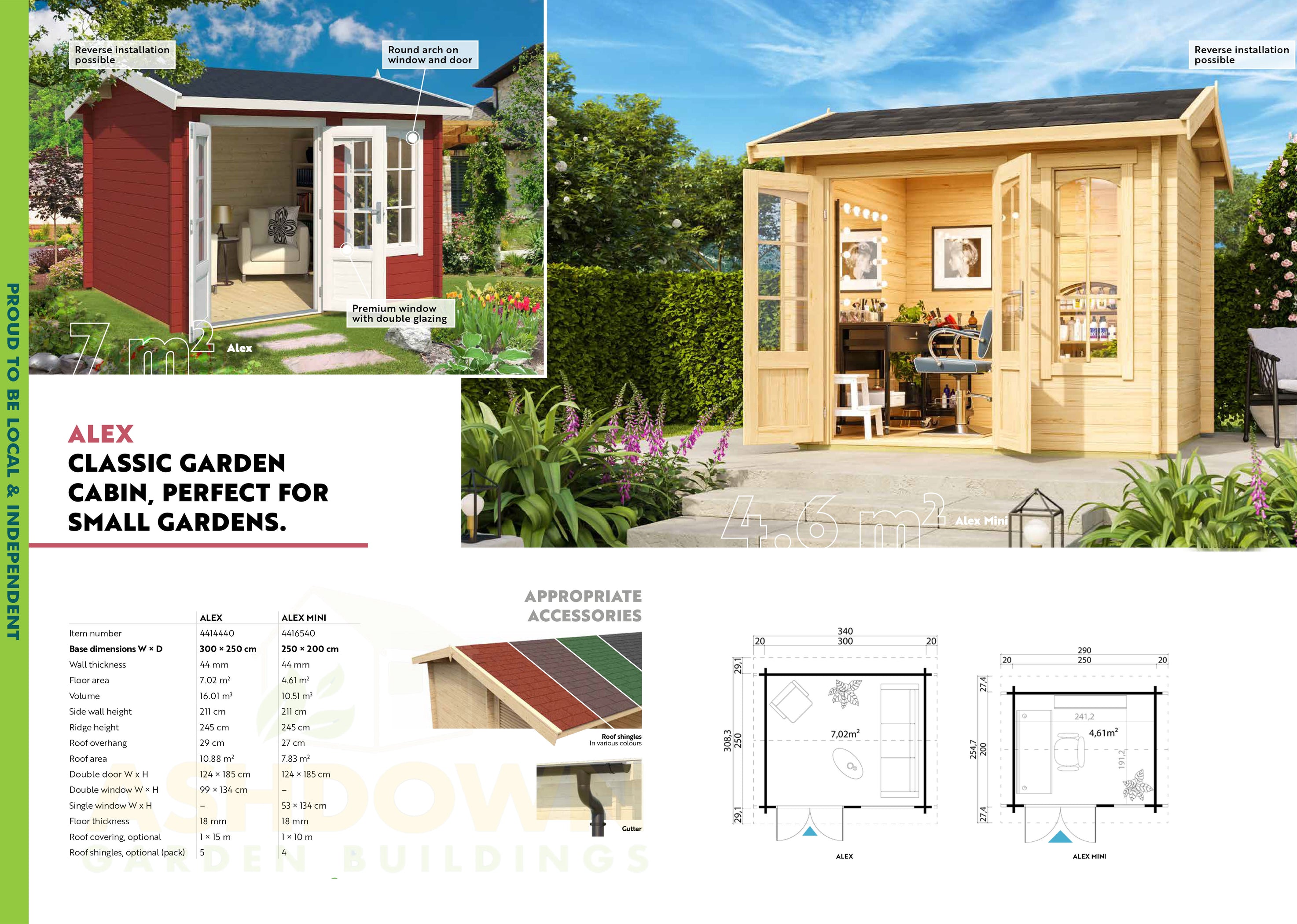 Alex Log Cabin - Wooden Garden Room - Timber Summerhouse - Garden Cabi ...